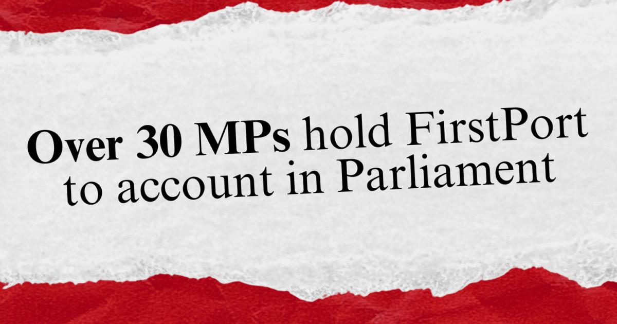 Dan Tomlinson MP holds managing agent FirstPort to account - Dan Tomlinson MP